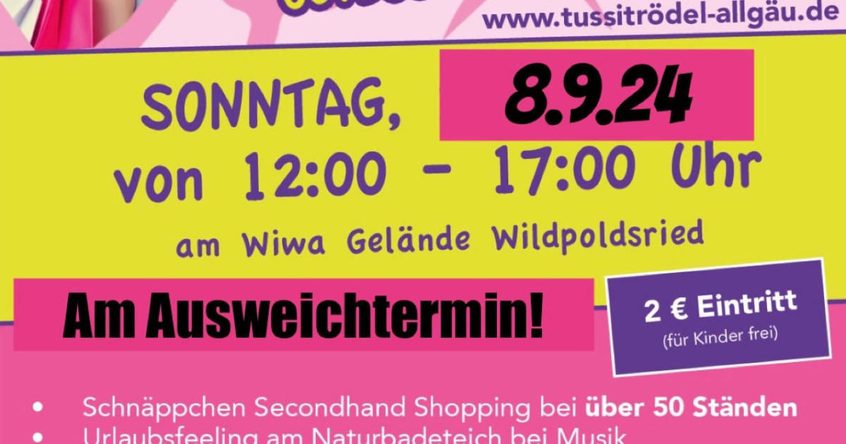 Tussi Trödel Outdoor-Sommerfestival 2024 in Wildpoldsried