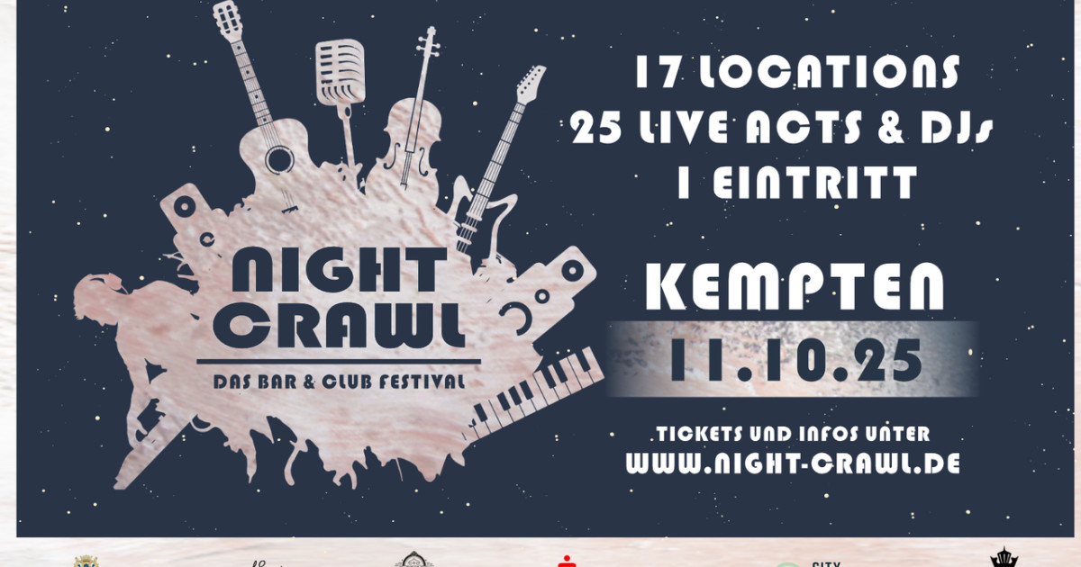 Night Crawl Kempten – Die Altstadt wird zur Partymeile